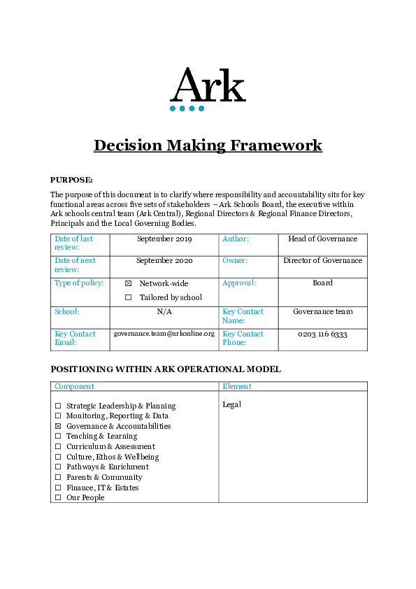 (PDF) Decision-Making Framework