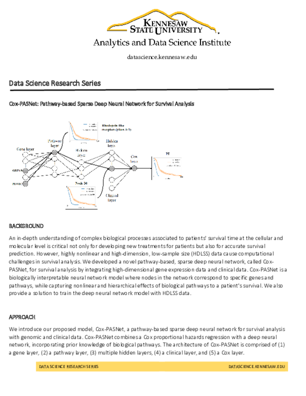 (PDF) Cox-PASNet: Pathway-based Sparse Deep Neural Network for Survival ... (PDF) Cox-PASNet: Pathway-based Sparse Deep Neural Network for Survival ...