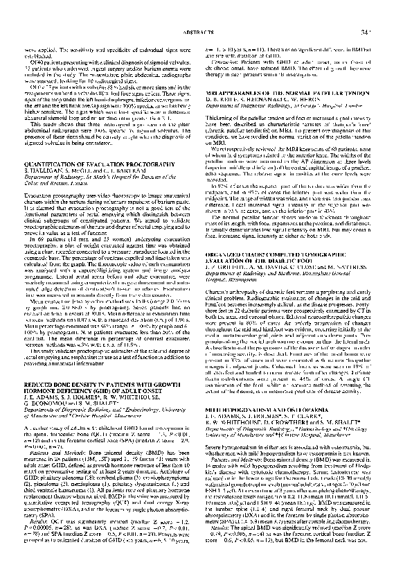 (PDF) Quantification of evacuation proctography