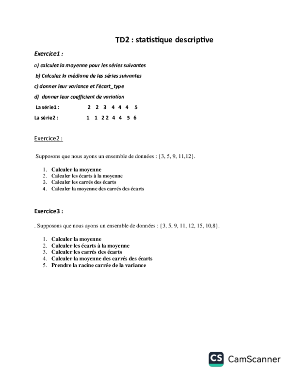 (PDF) TD2 : statistique descriptive