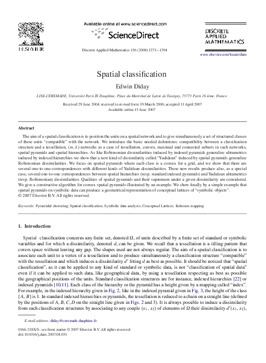 (PDF) Spatial classification