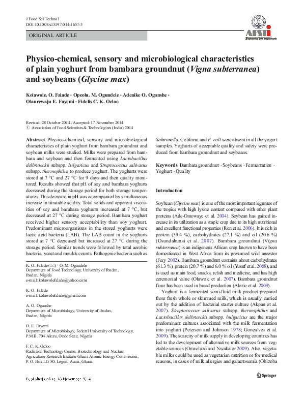 (PDF) Physicochemical, Sensory and Microbiological Analysis of Banana Jam Value Added with Collagen