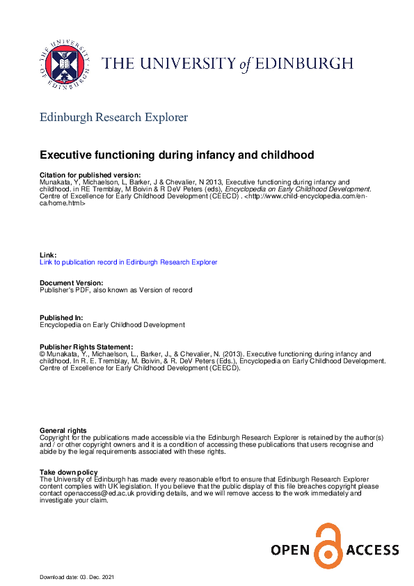 (PDF) Encyclopedia on Early Childhood Development