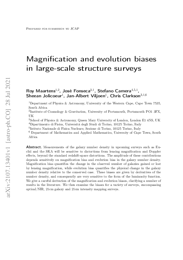 (PDF) Magnification and evolution biases in large-scale structure surveys