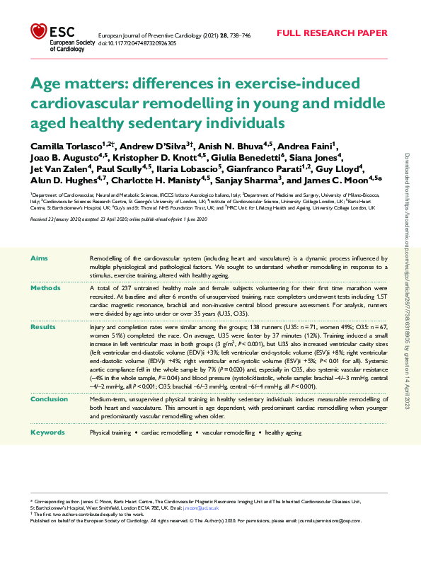 (PDF) Age matters: differences in exercise-induced cardiovascular ...