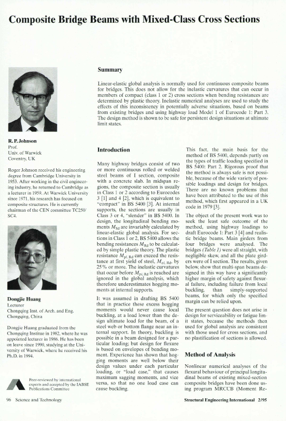 (PDF) Composite Bridge Beams with Mixed-Class Cross Sections