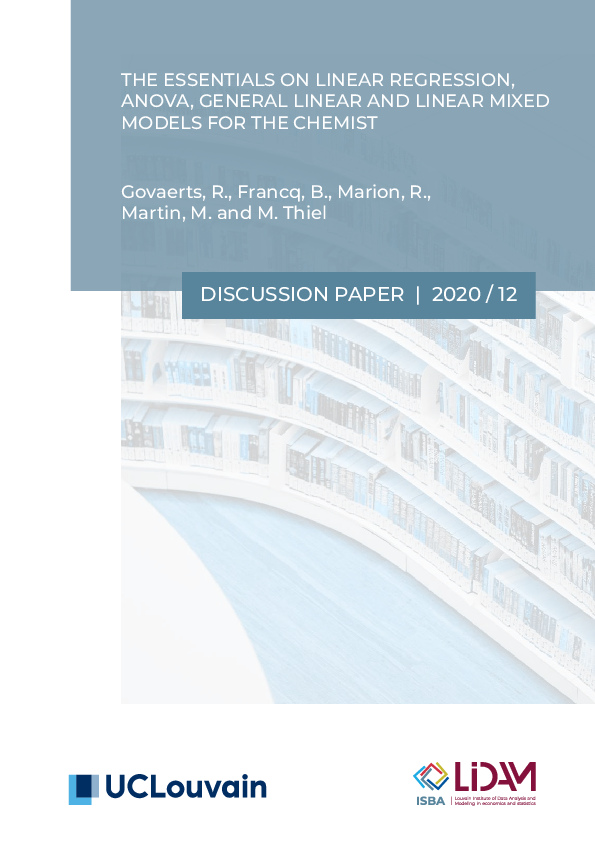 Pdf The Essentials On Linear Regression Anova General Linear And Linear Mixed Models For The