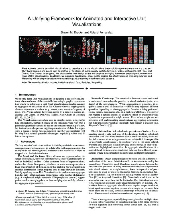 Pdf A Unifying Framework For Animated And Interactive Unit Visualizations