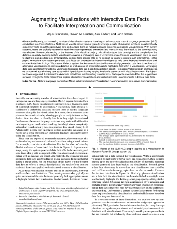 (PDF) Augmenting Visualizations with Interactive Data Facts to Facilitate Interpretation and ...