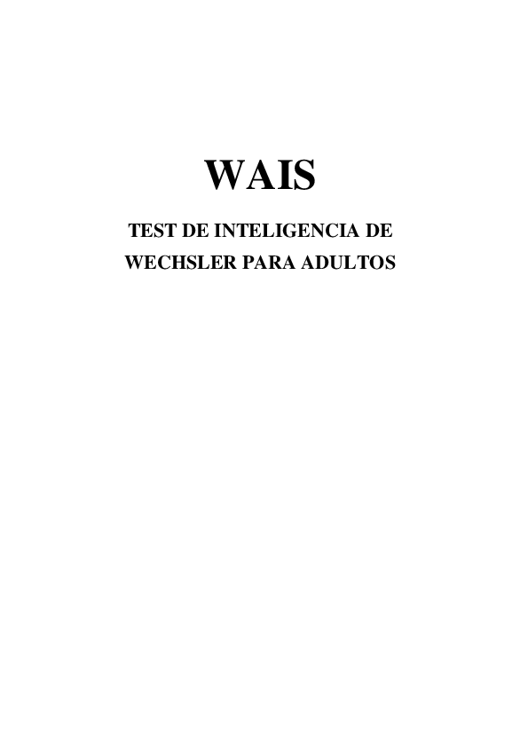 (PDF) WAIS TEST DE INTELIGENCIA DE WECHSLER PA (1)