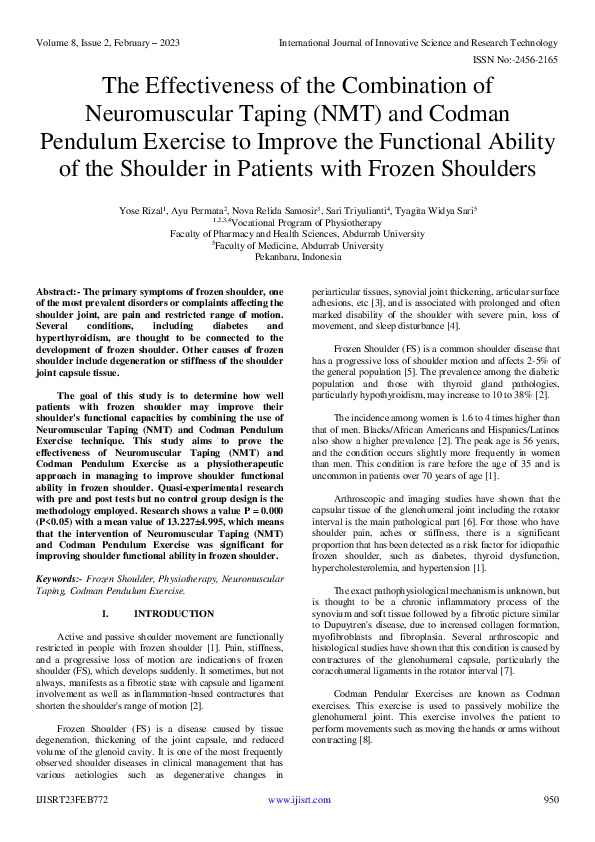 (PDF) The Effectiveness of the Combination of Neuromuscular Taping (NMT ...