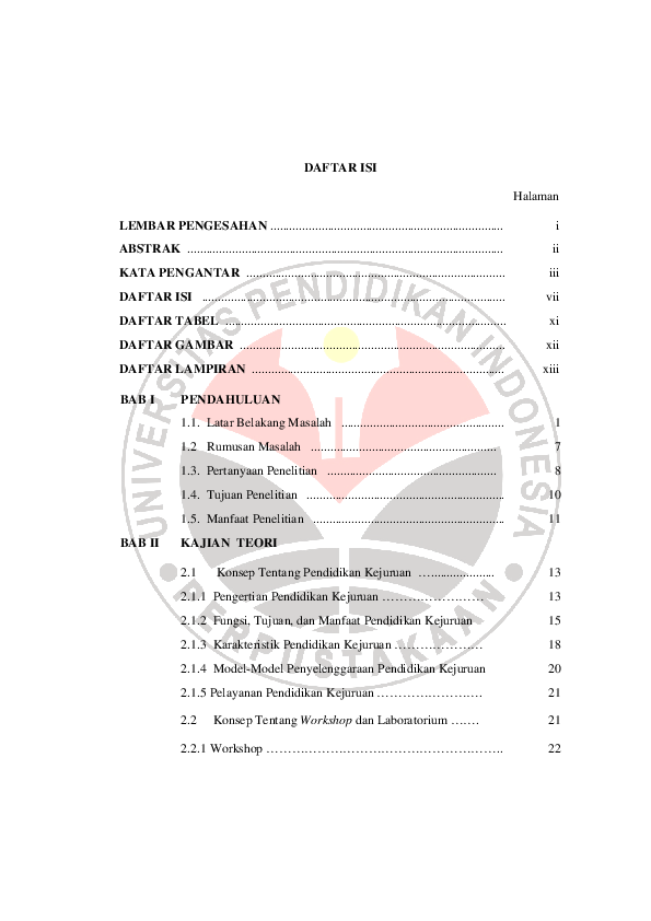 (PDF) Pengelolaan Pembelajaran DI Workshop Jurusan Las Dan Fabrikasi Logam Departemen Teknik ...