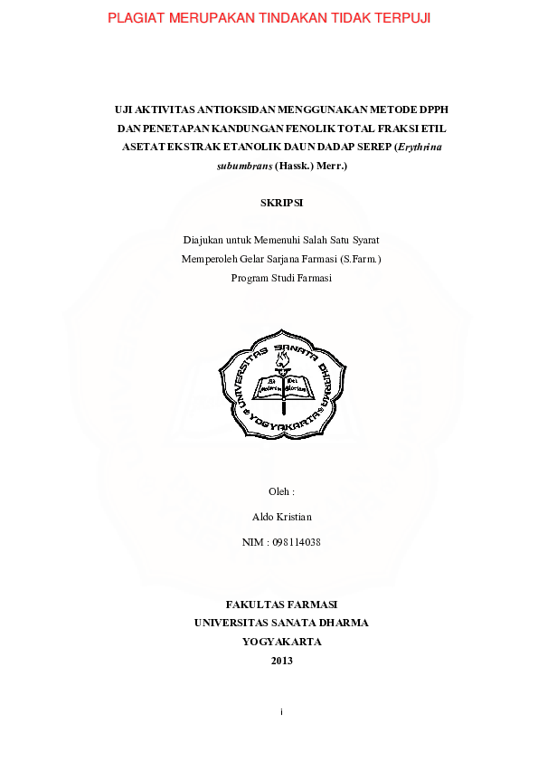(PDF) Uji aktivitas antioksidan menggunakan metode DPPH dan penetapan ...