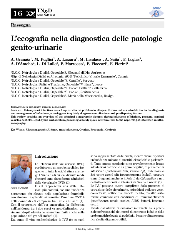 (PDF) Ultrasound in the Genito-Urinary Pathologies