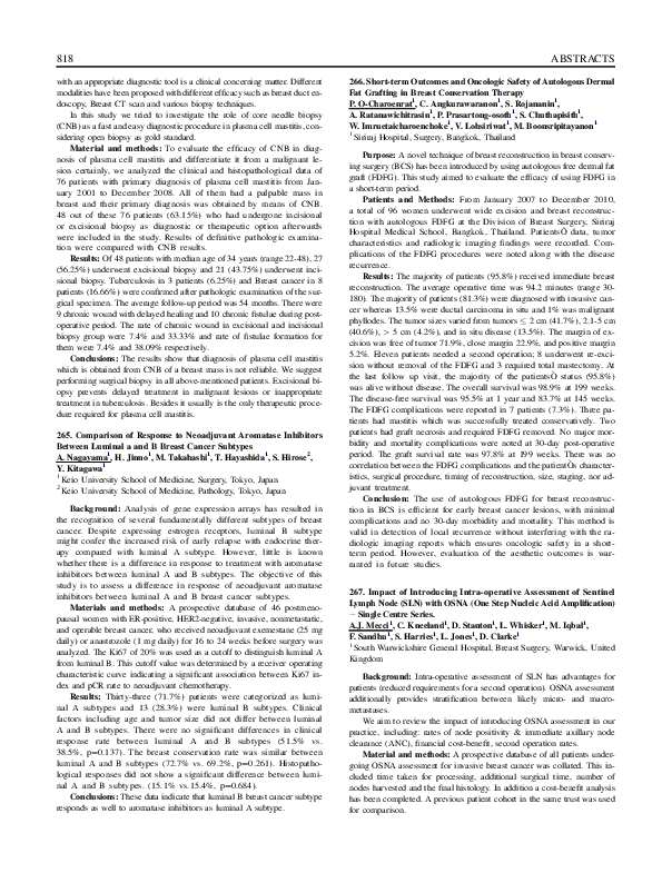 (PDF) 267. Impact of Introducing Intra-operative Assessment of Sentinel ...