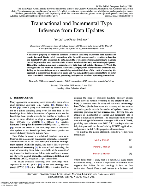 (PDF) Transactional and Incremental Type Inference from Data Updates ...