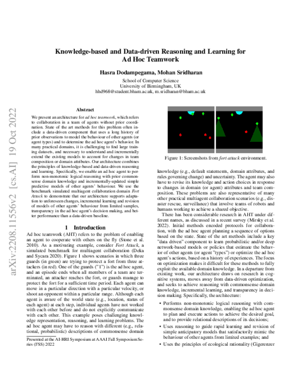 (PDF) Knowledge-based and Data-driven Reasoning and Learning for Ad Hoc ...