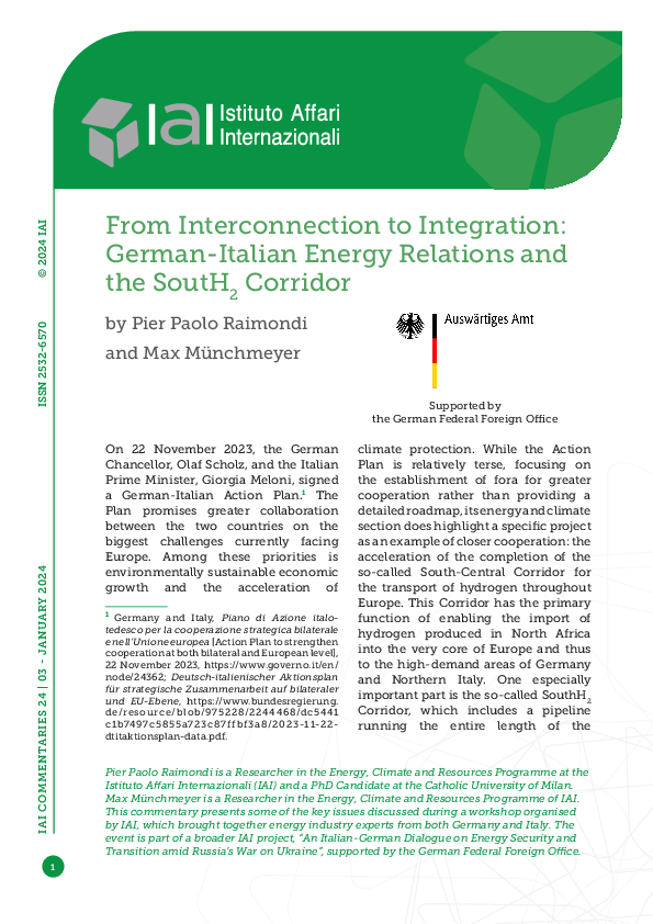 (PDF) From Interconnection to Integration: German-Italian Energy ...