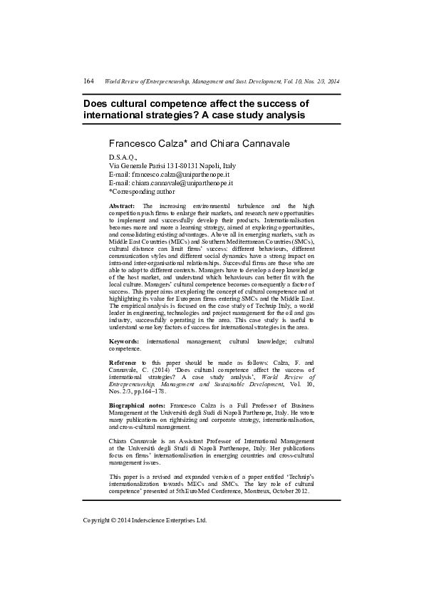 (PDF) Does cultural competence affect the success of international ...