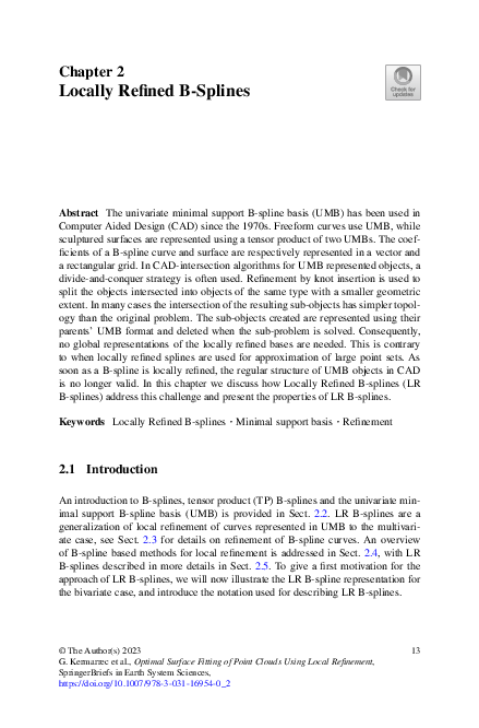(PDF) Locally Refined B-Splines