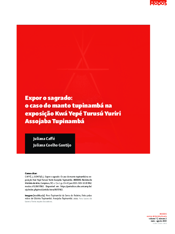 (PDF) Expose the sacred: the case of the Tupinambá Cape at the Kwá Yepé ...