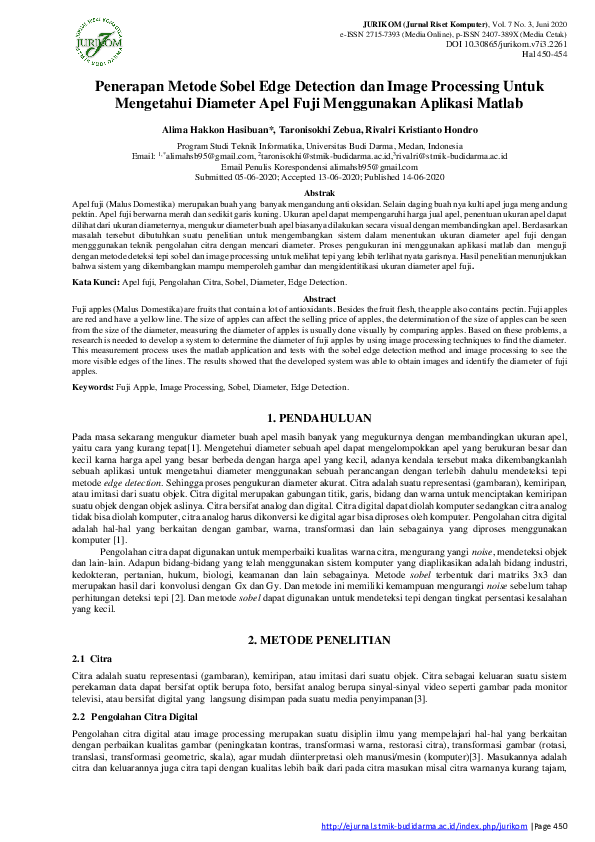 (PDF) Penerapan Metode Sobel Edge Detection dan Image Processing Untuk ...