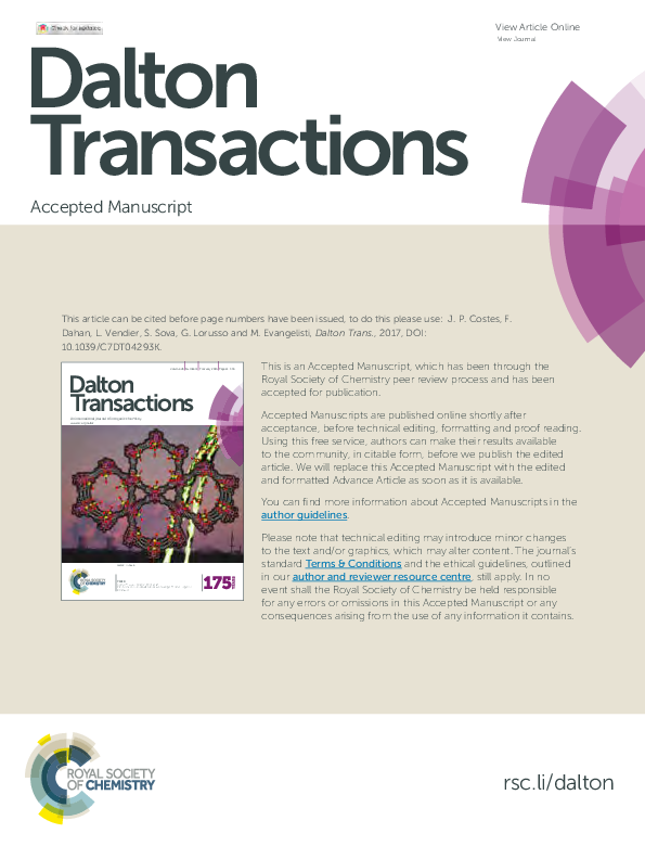 (PDF) Ni II –Ln III complexes with o -vanillin as the main ligand ...