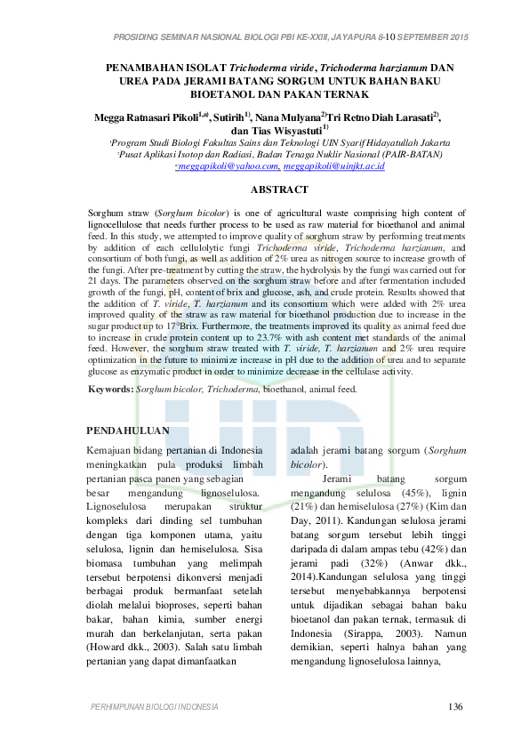 (PDF) Penambahan Isolat Trichoderma Viride, Trichoderma Harzianum Dan ...
