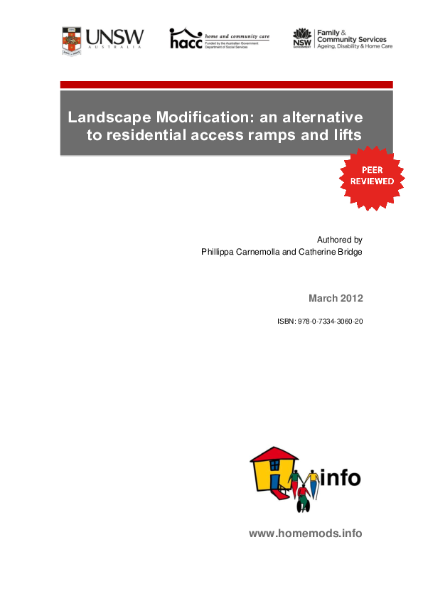(PDF) Landscape modification: an alternative to residential access ...