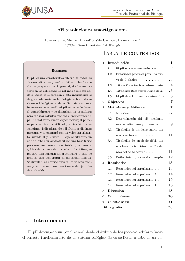 (PDF) Práctica 2: pH y soluciones amortiguadoras