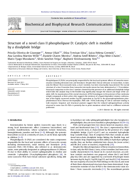 (PDF) Class II PLD Structure and Catalytic Changes