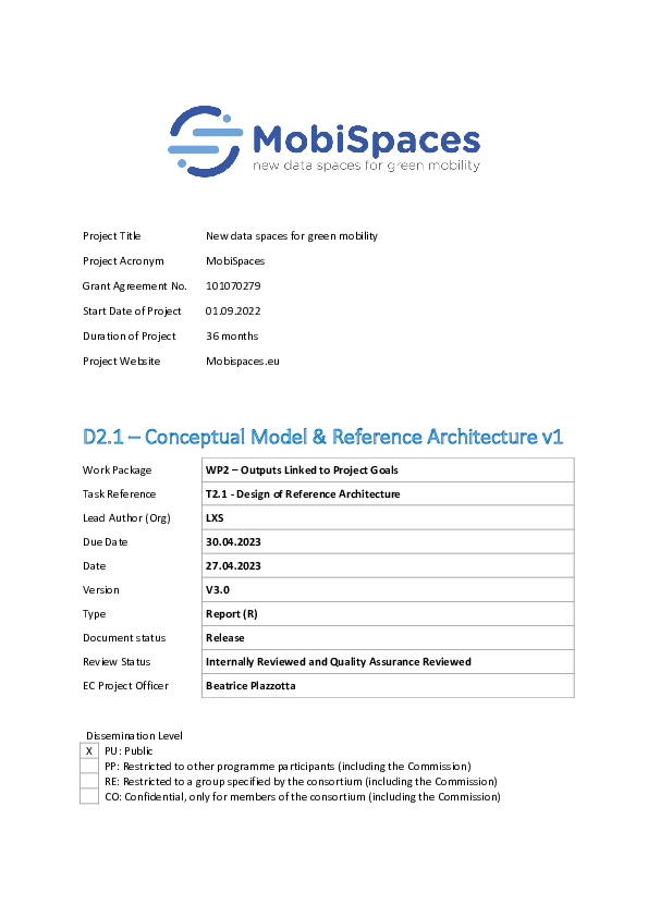 (PDF) T2.1 - Design of Reference Architecture