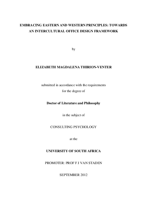 (PDF) Embracing Eastern and Western principles: towards an ...