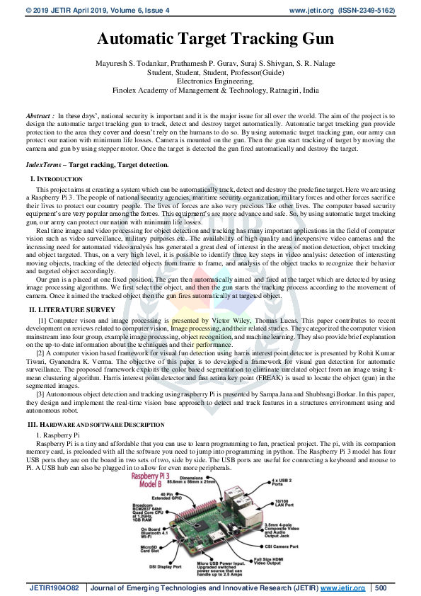 (PDF) Automatic Target Tracking Gun