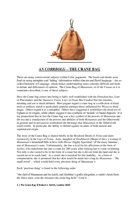 (PDF) The Crane-Bag