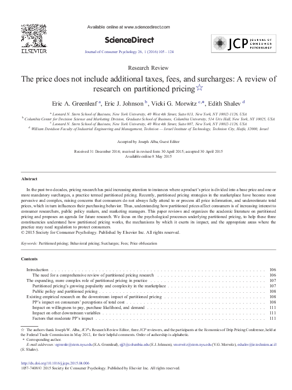 (PDF) The price does not include additional taxes, fees, and surcharges ...