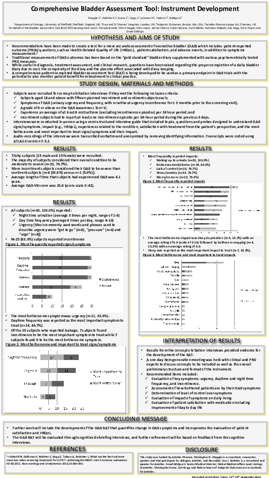 (PDF) Comprehensive Bladder Assessment Tool: Instrument Development