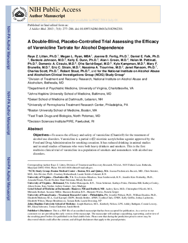 (PDF) A Double-Blind, Placebo-Controlled Trial Assessing the Efficacy ...