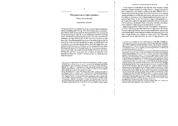 (PDF) European human rights pluralism