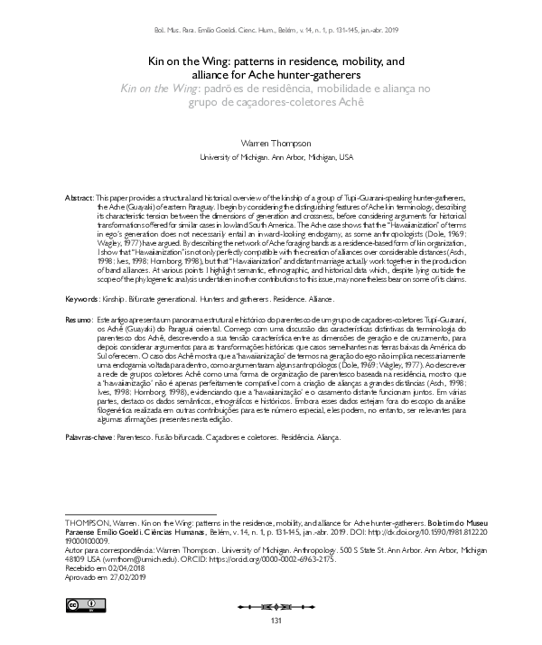 (PDF) Kin on the Wing: patterns in residence, mobility, and alliance ...