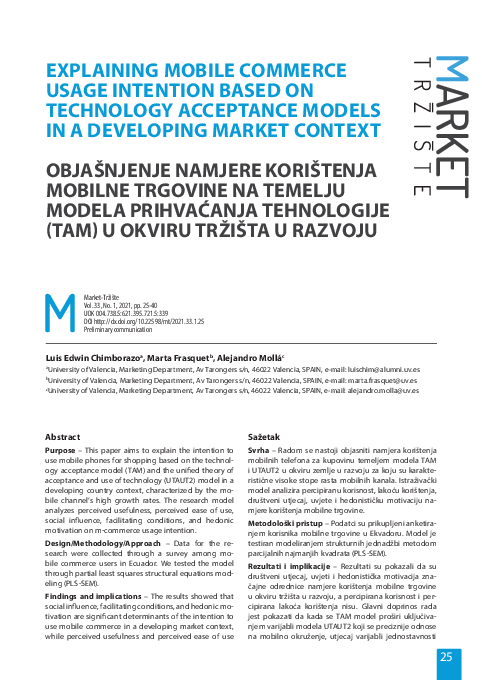 (PDF) Explaining Mobile Commerce Usage Intention Based on Technology Acceptance Models in a ...