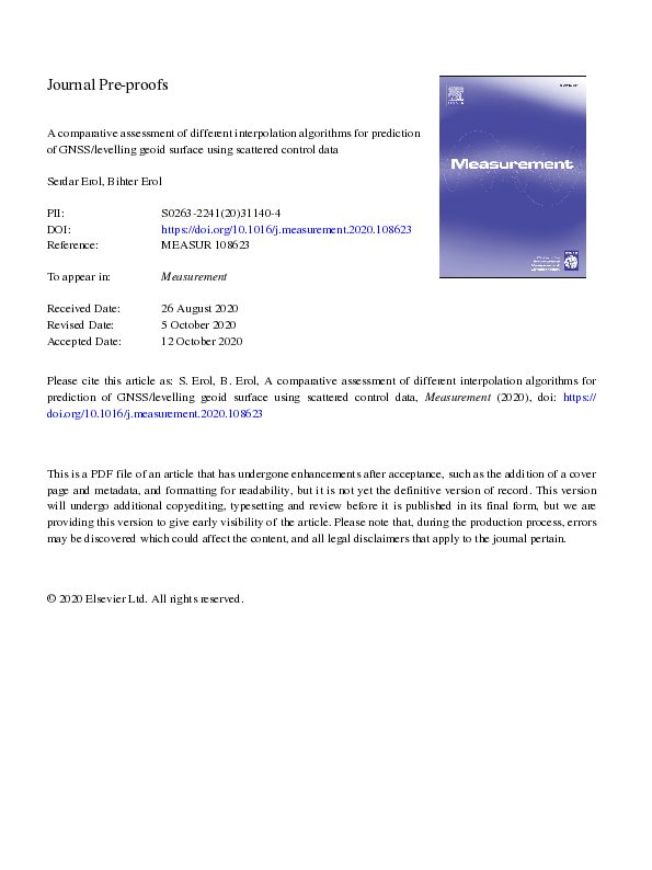 (PDF) A comparative assessment of different interpolation algorithms ...