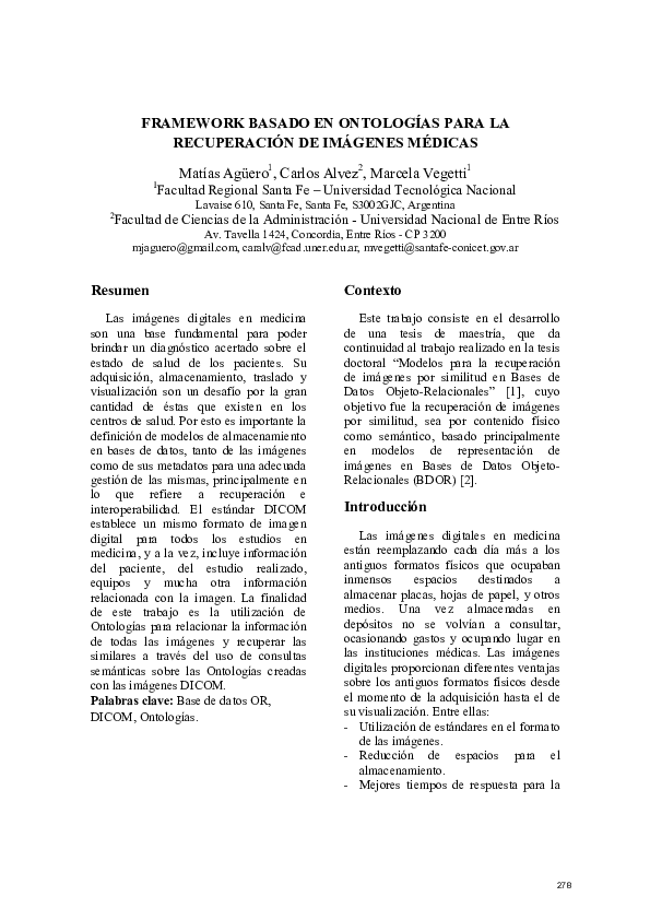 (PDF) Framework basado en ontologías para la recuperación de imágenes ... (PDF) Framework basado en ontologías para la recuperación de imágenes ...