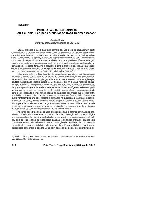 (PDF) Passo A Passo, Seu Caminho: Guia Curricular Para O Ensino De ...