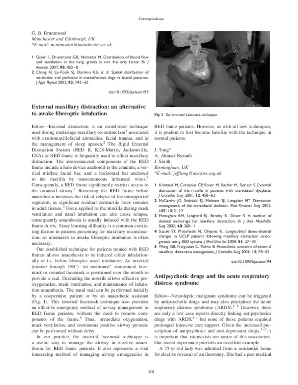 (PDF) External maxillary distraction: an alternative to awake ...