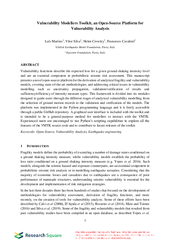 (PDF) Vulnerability modellers toolkit, an open-source platform for ...
