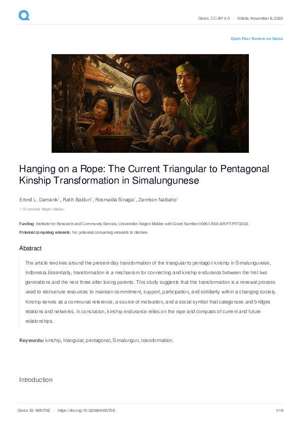(PDF) Hanging on a Rope: The Current Triangular to Pentagonal Kinship ...