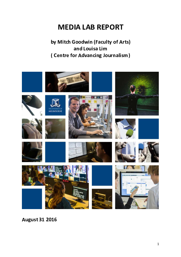 (PDF) Media Lab Report