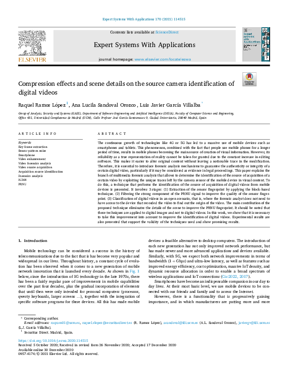 (PDF) Compression effects and scene details on the source camera ...