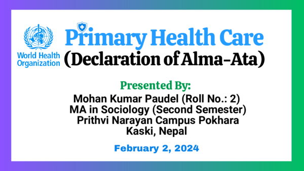 (PDF) Primary Health Care (Declaration of Alma-Ata, 1978)